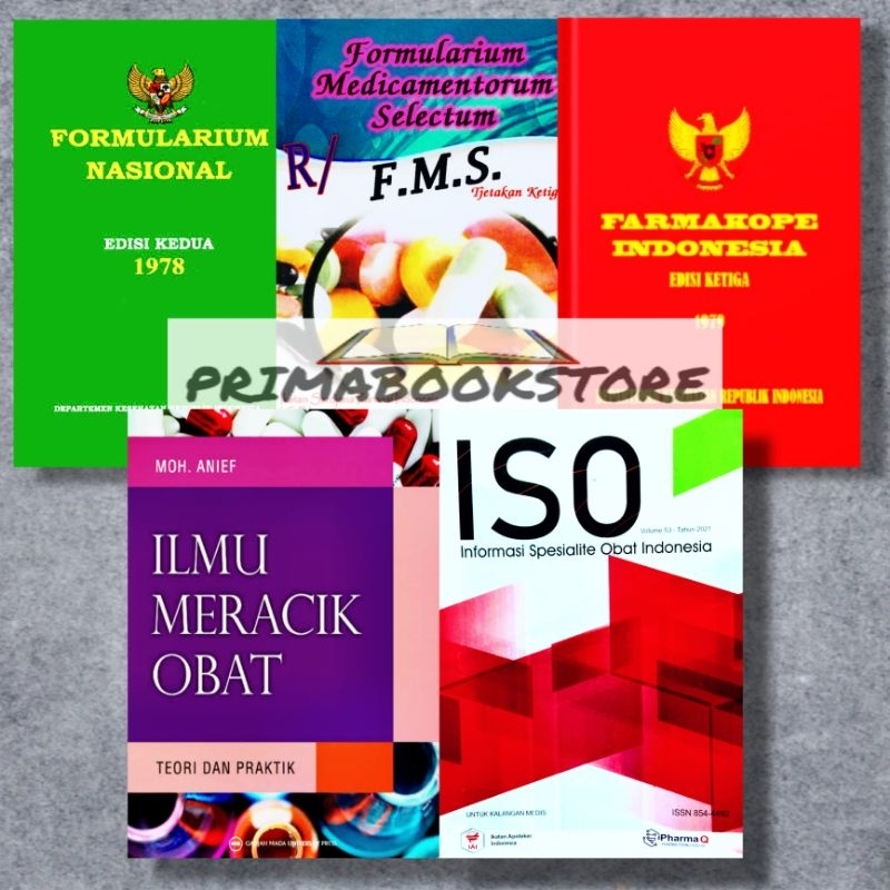 Jual (Paket 5 Buku) Farmakope 3 - ISO Vol 53 - FORNAS 1978 - IMO - FMS Ilmu Meracik Obat ...