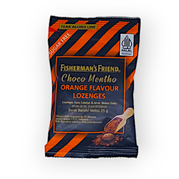 Jual permen sugar free fisherman's friend choco mentho flavour 25 g ...