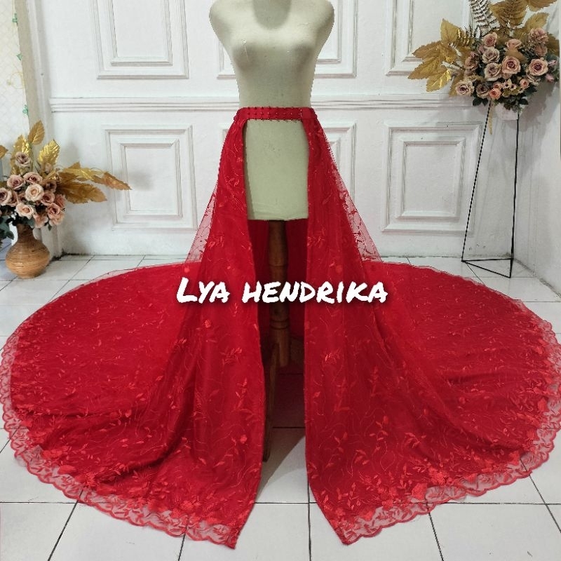 Jual Ekor gaun pengantin tile akar mutiara | Shopee Indonesia