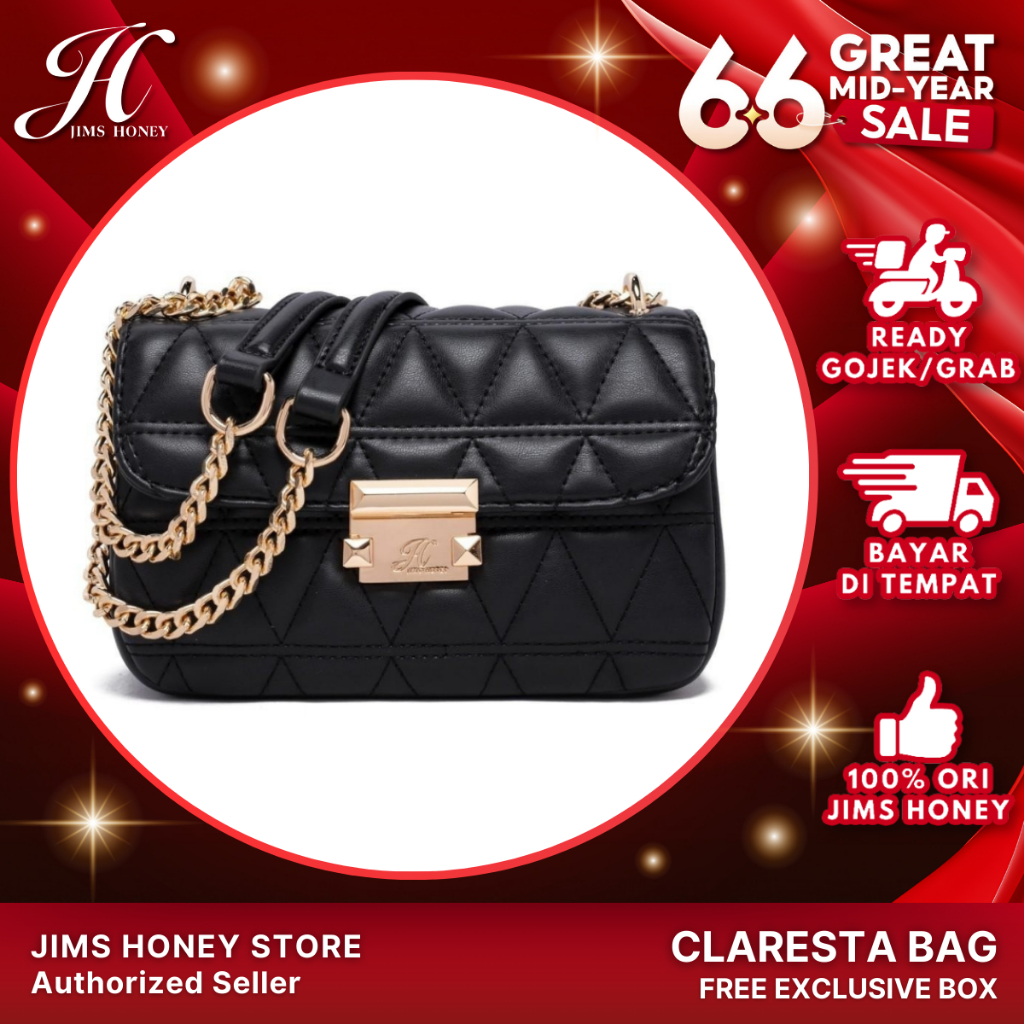 Jual JIMS HONEY CLARESTA BAG TAS SELEMPANG WANITA FREE EXCLUSIVE BOX | Shopee Indonesia