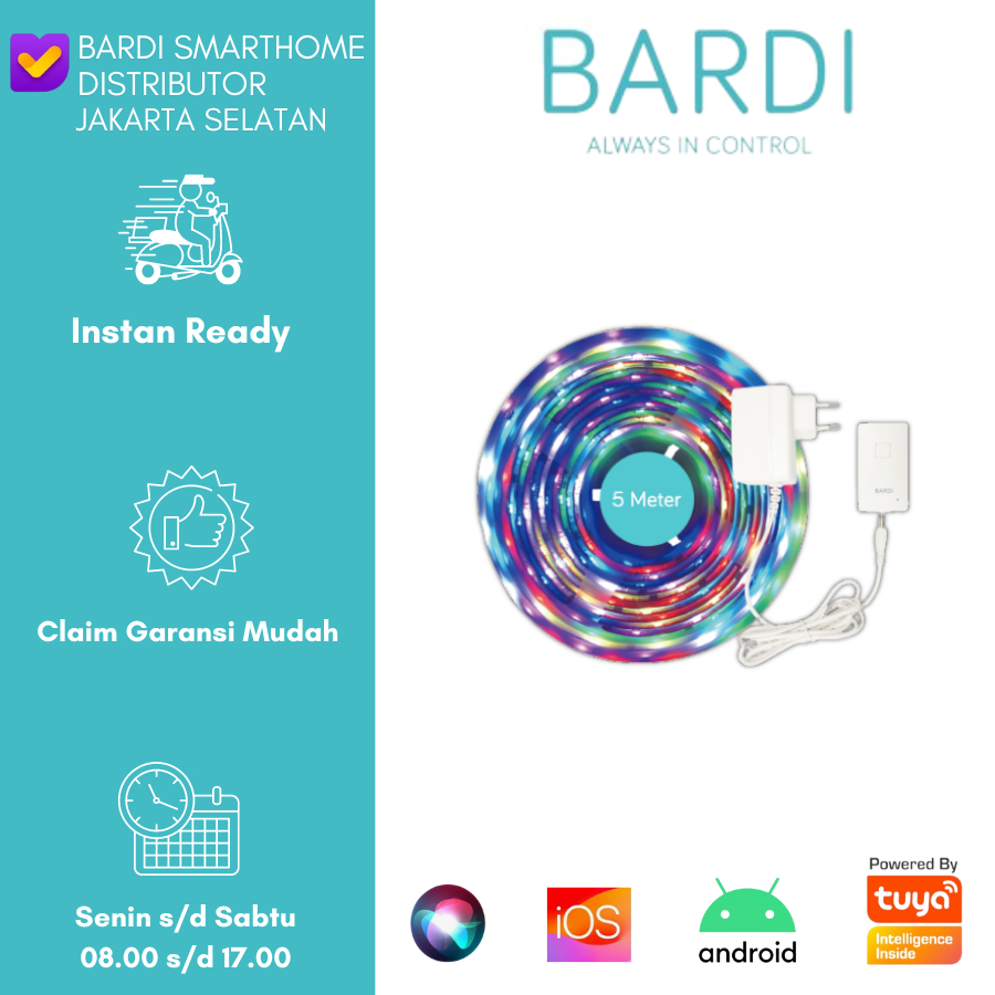 Jual BARDI LED Flowing Strip 5M with Adaptor - LED | Shopee Indonesia