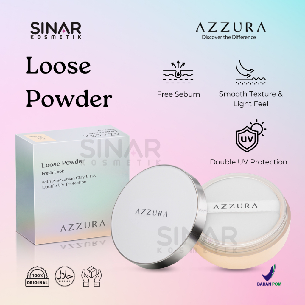 Jual Azzura Loose Powder - Bedak Tabur | Shopee Indonesia
