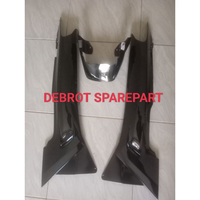 Jual satu set Cover body belakang Yamaha scorpio Z hitam | Shopee Indonesia
