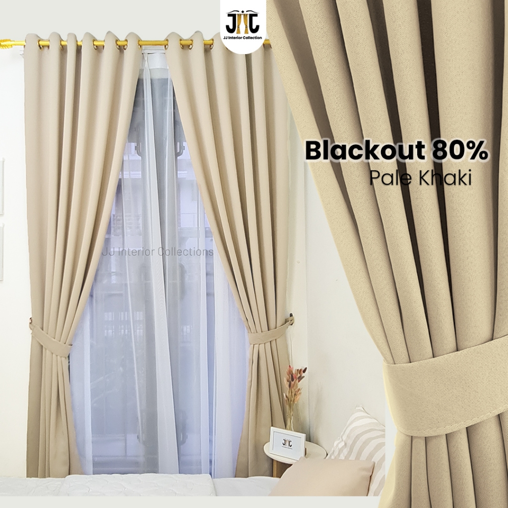 Jual Gorden Hotel Blackout 80% Premium Tinggi 250cm 270cm ukuran jumbo ...