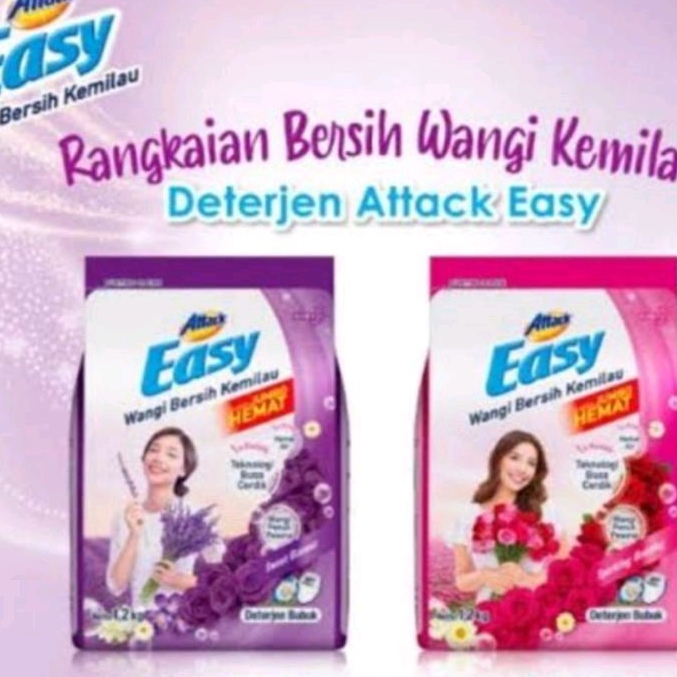 Jual Attack Easy Bubuk Deterjen Powder 1.2kg | Shopee Indonesia