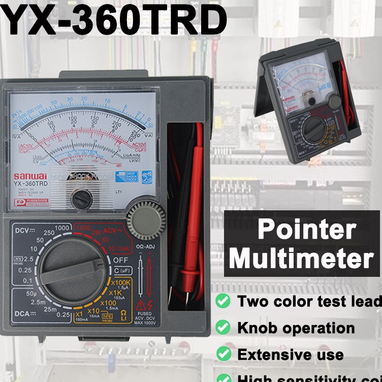 Jual KODE T1K Amperemeter Protection DC AC Test Analogue Multi Tester ...
