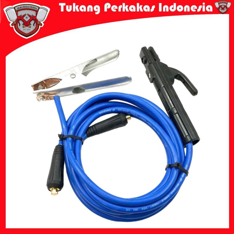 Jual PAKET Set tang las & tang massa & kabel 3 meter stang las listrik | Shopee Indonesia