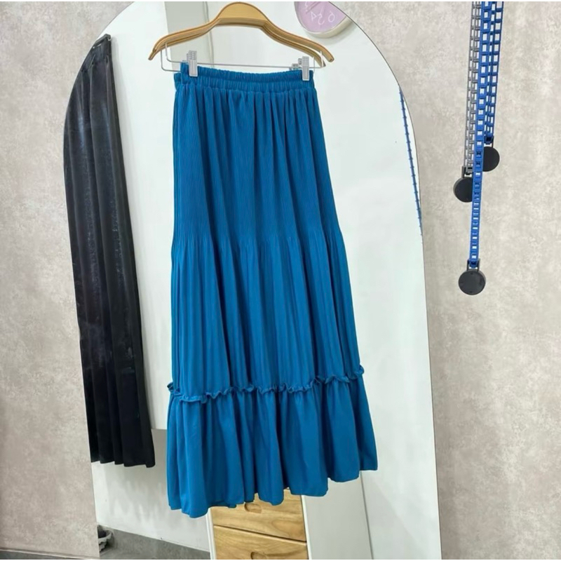 Jual ROK SKIRT HYGET CLARA SUPER PREMIUM / ROK PLISKET SUSUN | Shopee ...