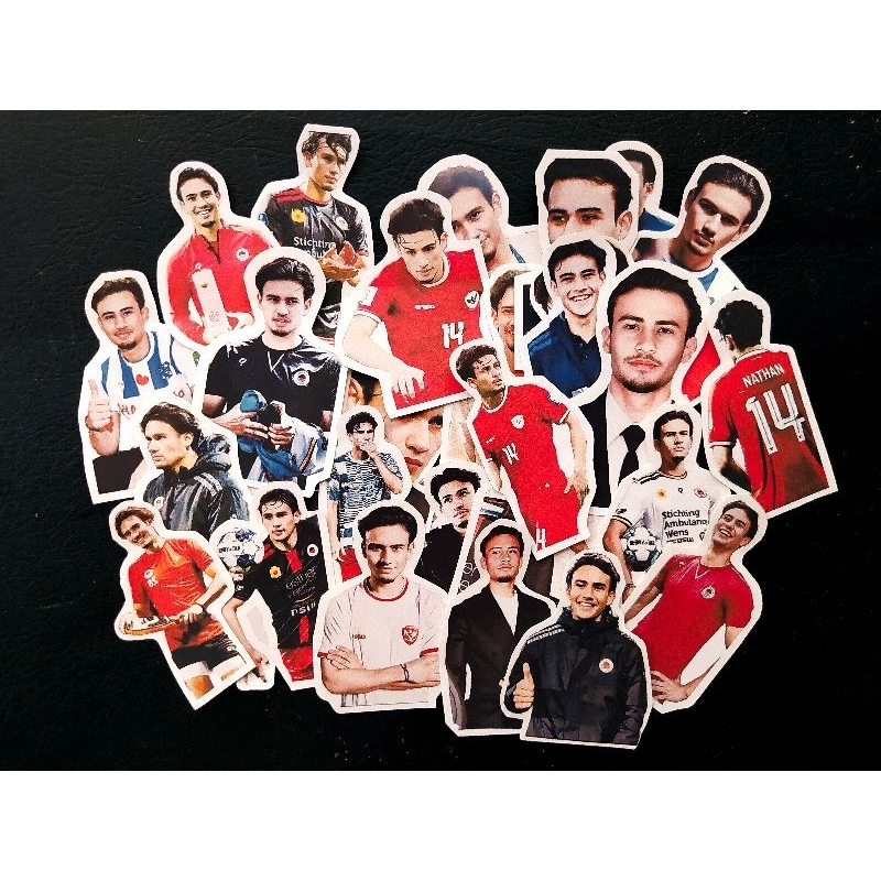 Jual (30PCS) STICKER NATHAN/NATHAN TJOE-A-ON/TIMNAS/U23/ATLET INDONESIA ...