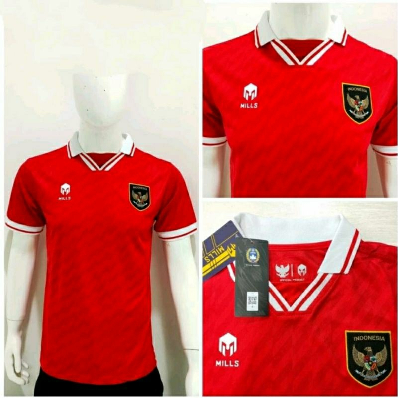 Jual TIMNAS INDONESIA APPAREL MILS (LOGO BORDIR) | Shopee Indonesia
