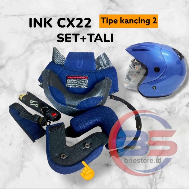 Jual Busa ink cx22 kancing 2 set A1 /interior Daleman helm cx 22 model ...