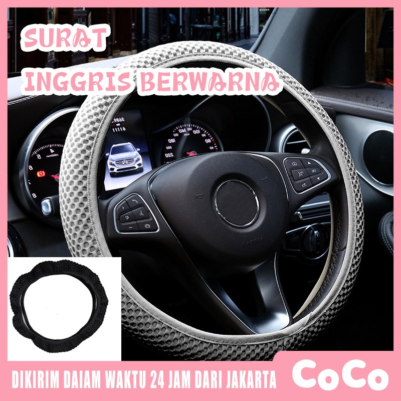 Jual 37-39CM Sarung Setir Mobil Cover Setir Mobil Universal Kapas Bahan ...