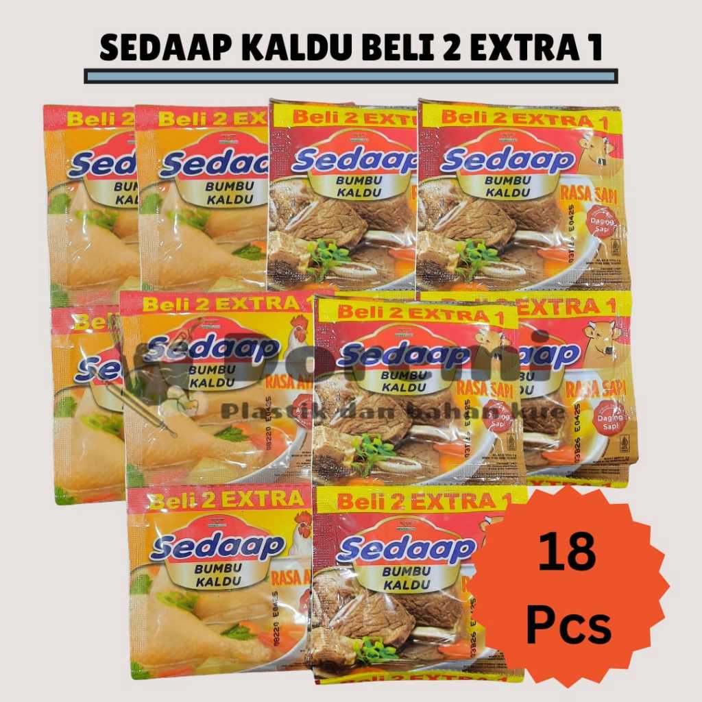 Jual Sedaap Bumbu Kaldu Sapi dan ayam Sachet 9 gr / masako sedaap ...