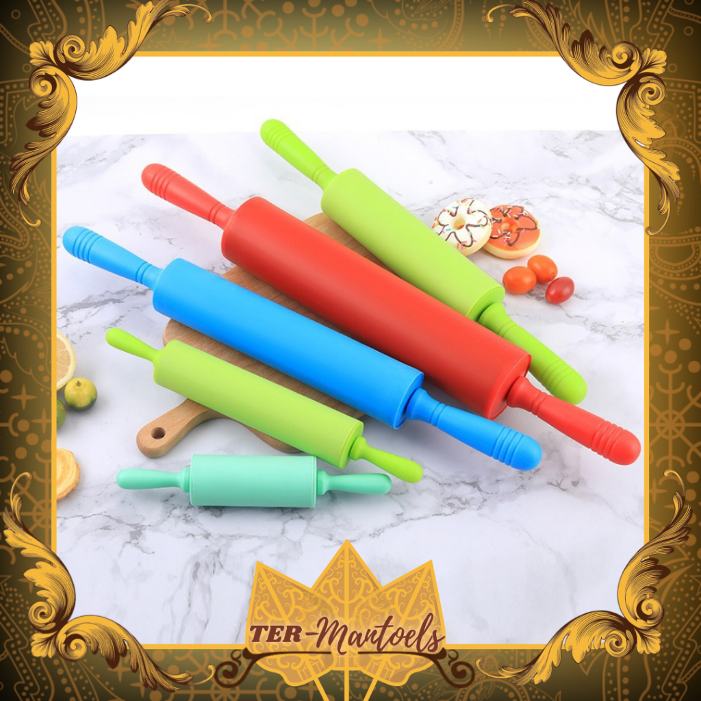 Jual Rolling Pin Silikon Penggiling Adonan Anti Lengket / Penggiling ...