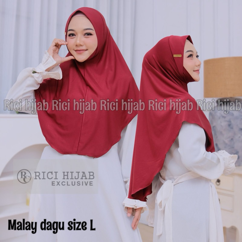 Jual hijab dagu Malaysia jilbab instan Malay soft pet bergo dagu Malay size L(label akrilik by ...