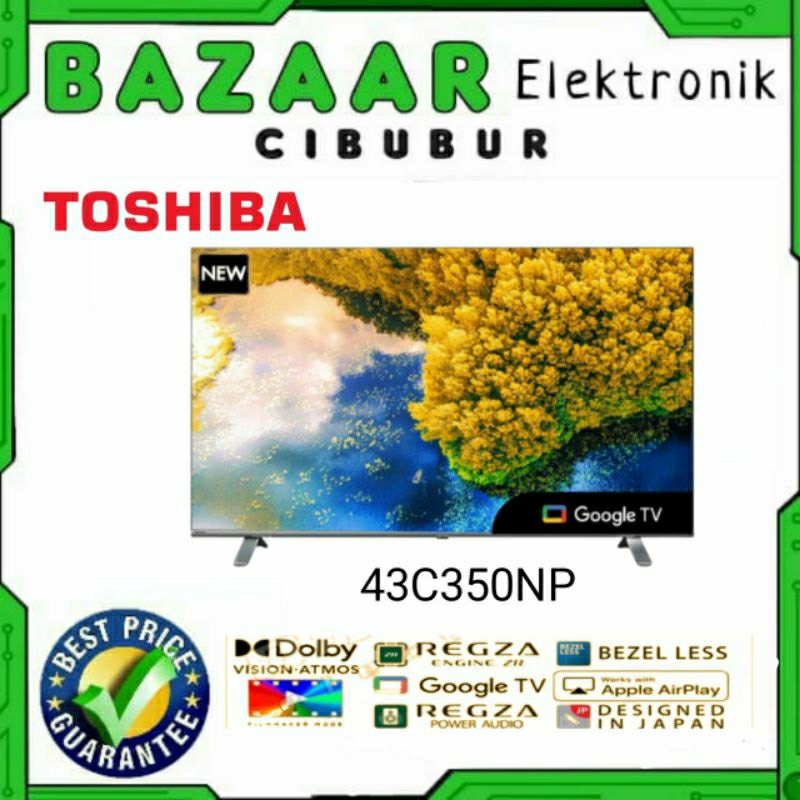 Jual TOSHIBA 43C350NP / 43 C350 NP Smart 4K UHD Google TV w/ Dolby ...