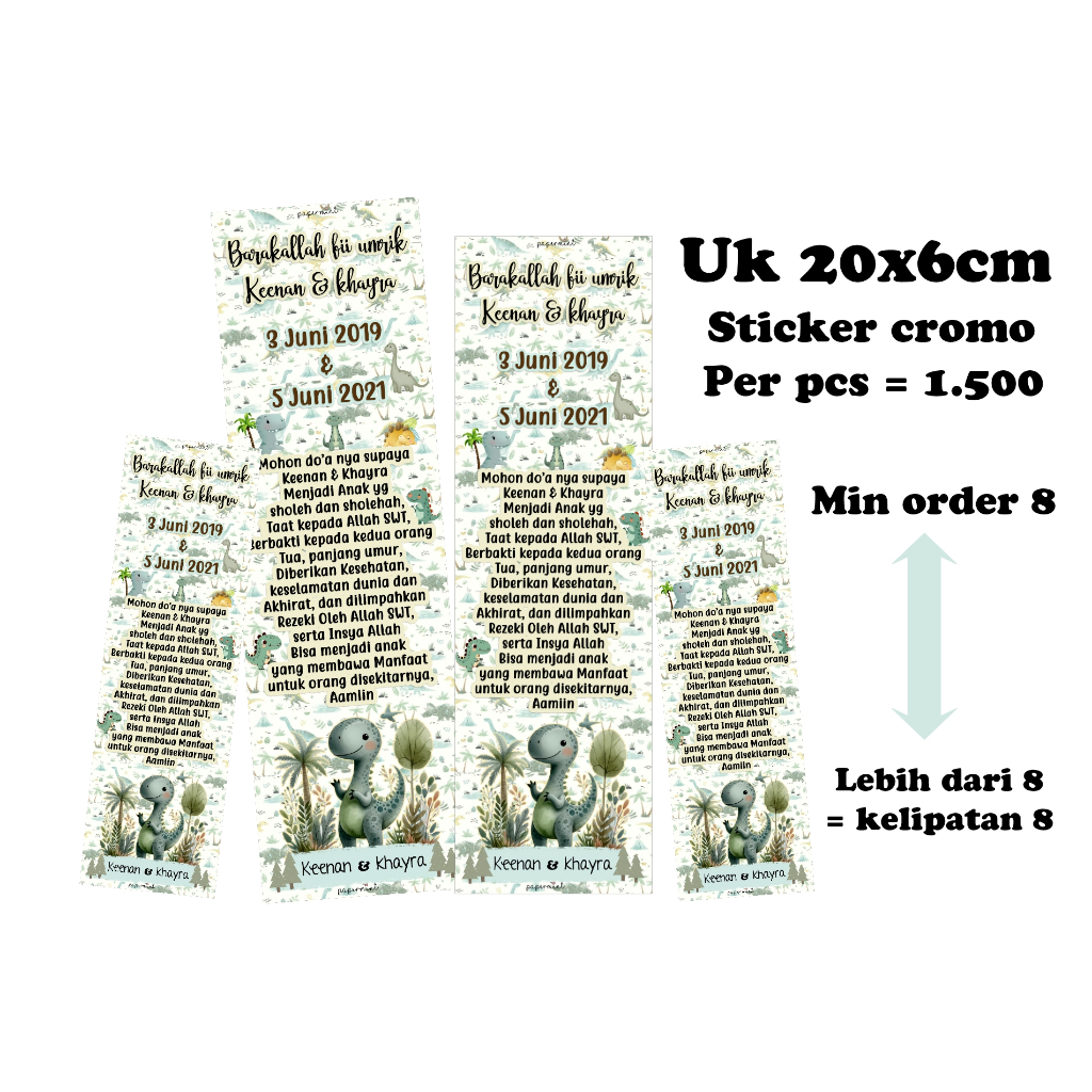 Jual STICKER CUSTOM (untuk box, buku, dll) | Shopee Indonesia