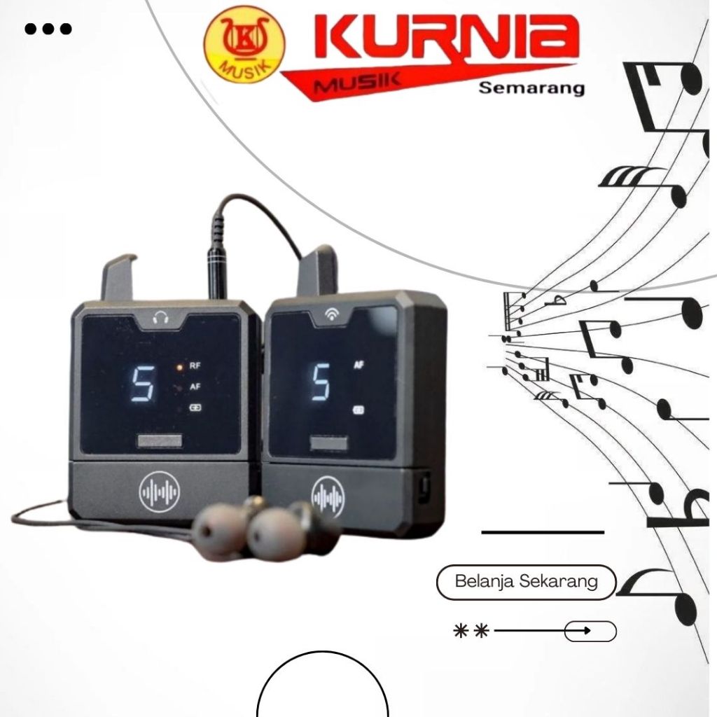 Jual Wave Audio Monitor Wave Air 3 Mini - Portable Wireless IEM System ...