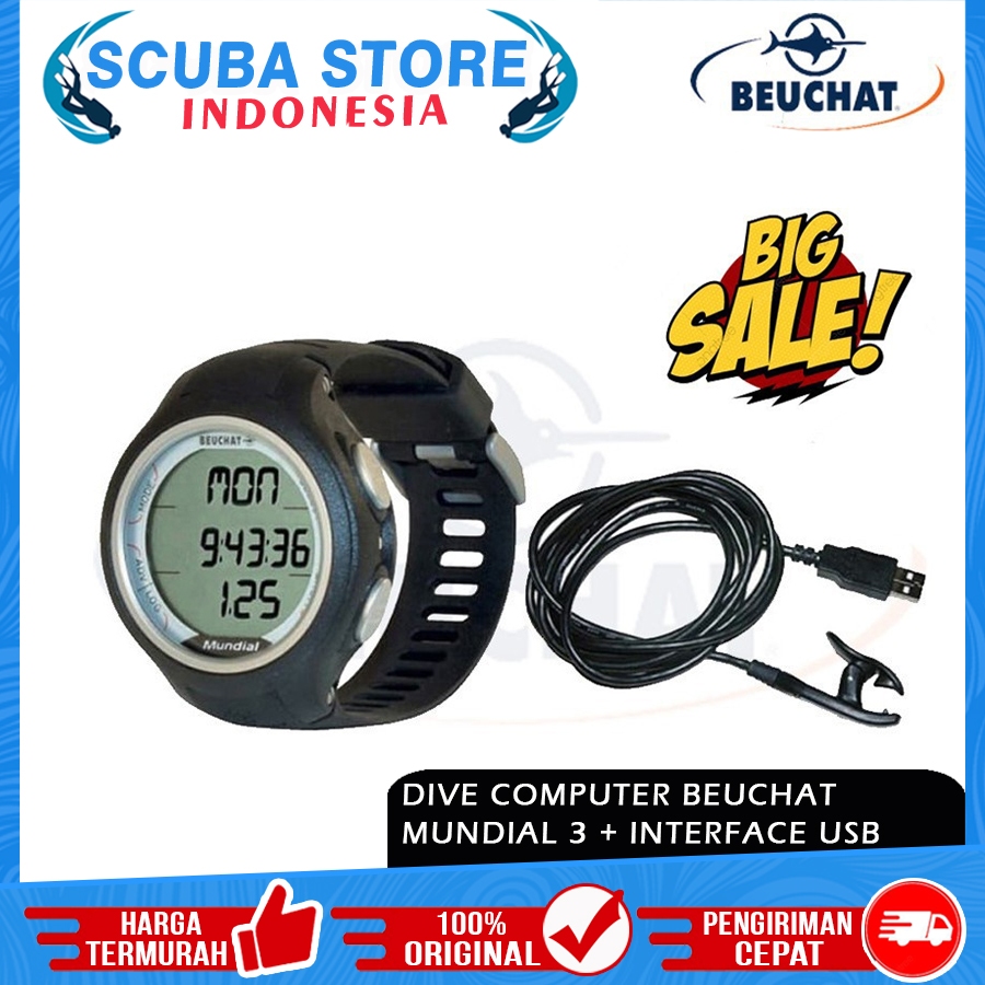 Jual Dive Comp Computer Beuchat Mundial 3 Interface USB Jam Tangan ...