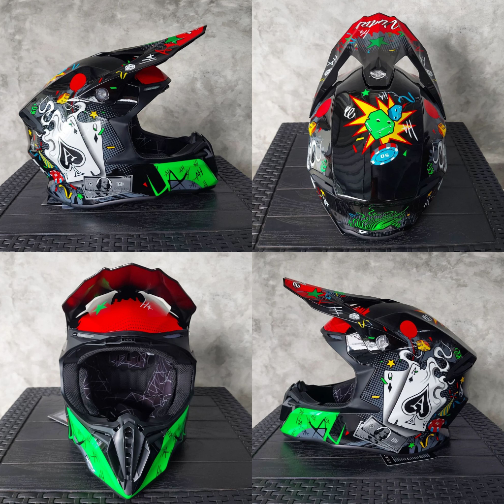 Jual HELM CROSS AIROH TWIST JOKER CLONE | Shopee Indonesia