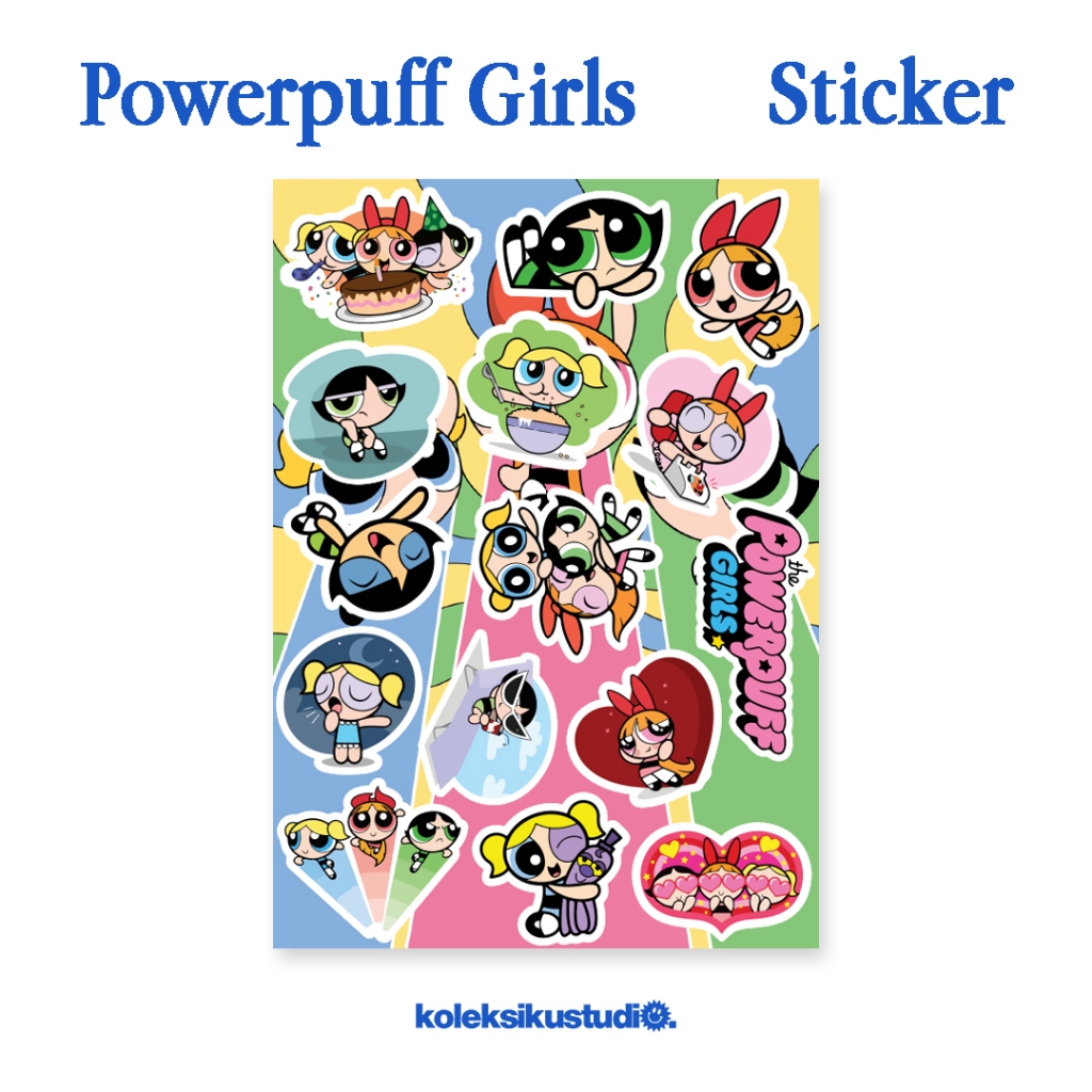 Jual Stiker Powerpuff Girls Sticker Kartun Cartoon Aesthetic Lucu ...