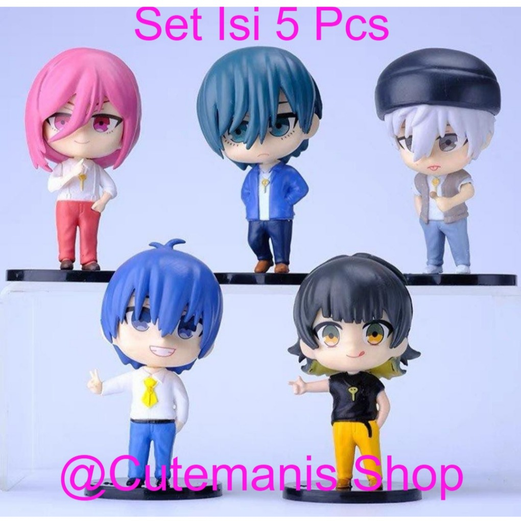 Jual Action Figure Blue Lock Set isi 5pcs/Isagi Yoichi Bachira Meguru Nagi Seishiro Chigiri ...