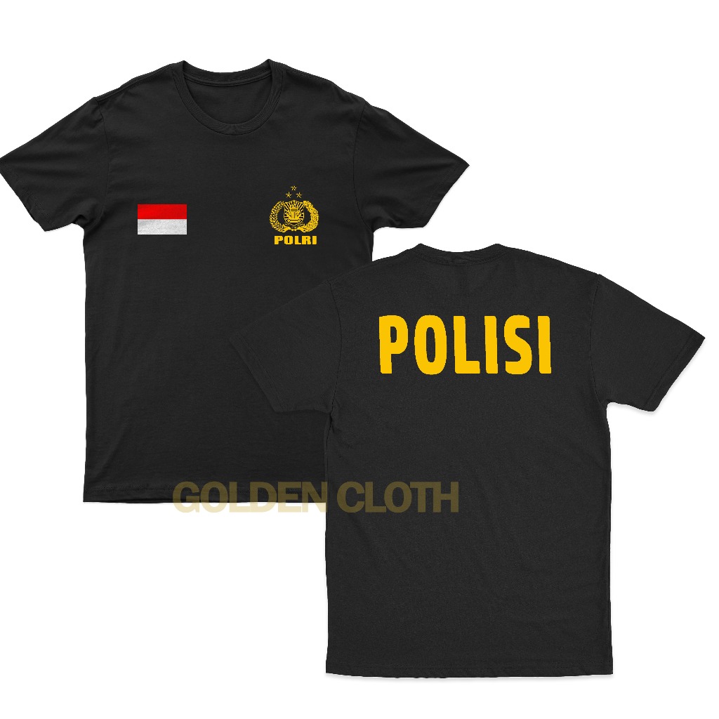 Jual Baju Kaos Polisi Logo Dada Polri Lengan Pendek Bahan Cotton Combed ...