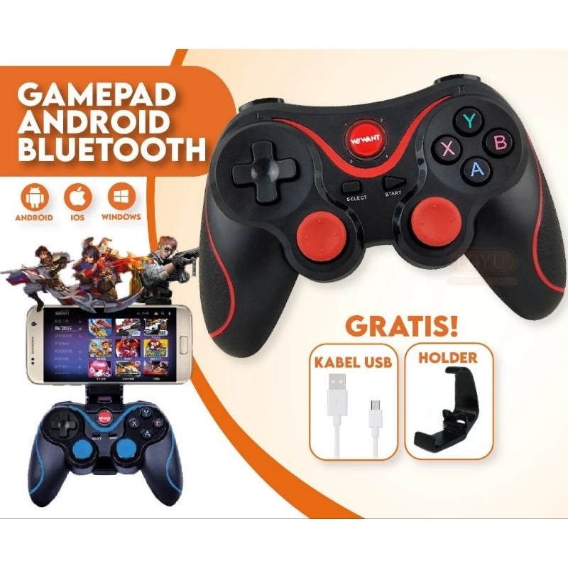 Jual Gamepad X3 Android ios wireless bluetooth controller | Shopee ...