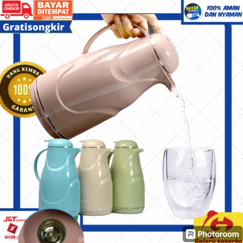Jual termos teko vacum anti panas termos pinguin 1,3LITER termos teko ...