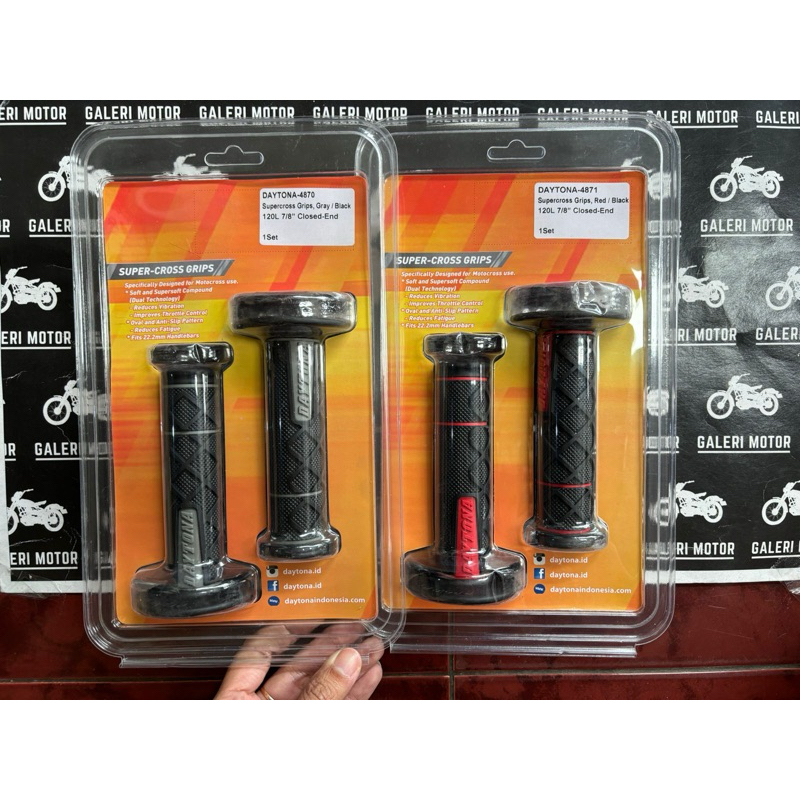 Jual handgrip daytona supercross grips 4871 4870 handfat daytona ...