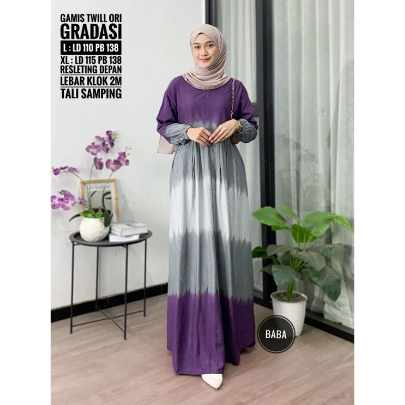 Jual BEST SELLER - GAMIS TWILL ORI PEKALONGAN- GAMIS GRADASI - GAMIS ...