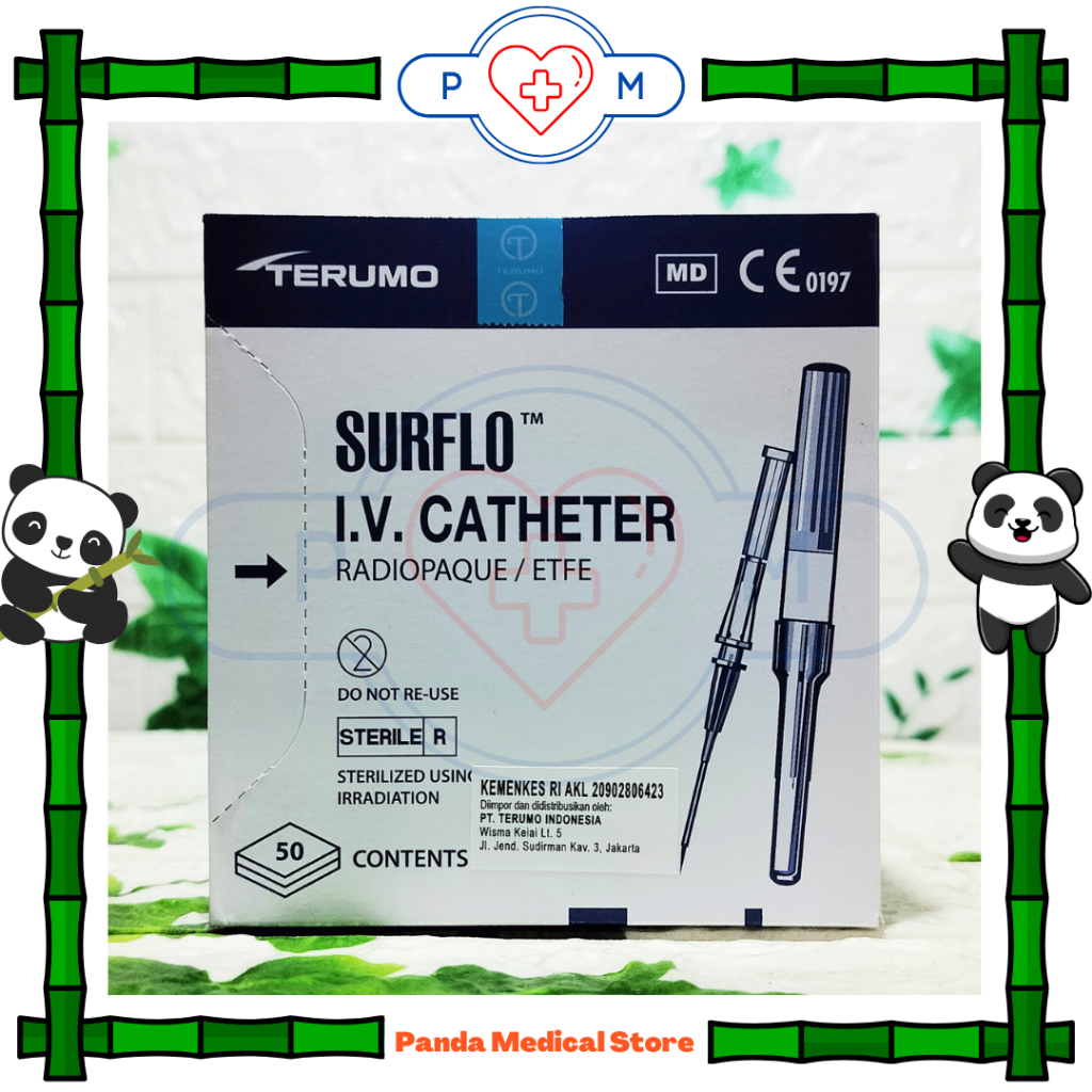 Jual Surflo / IV Catheter / IV Kateter 18G, 20G, 22G, 24G isi 100 Pcs ...