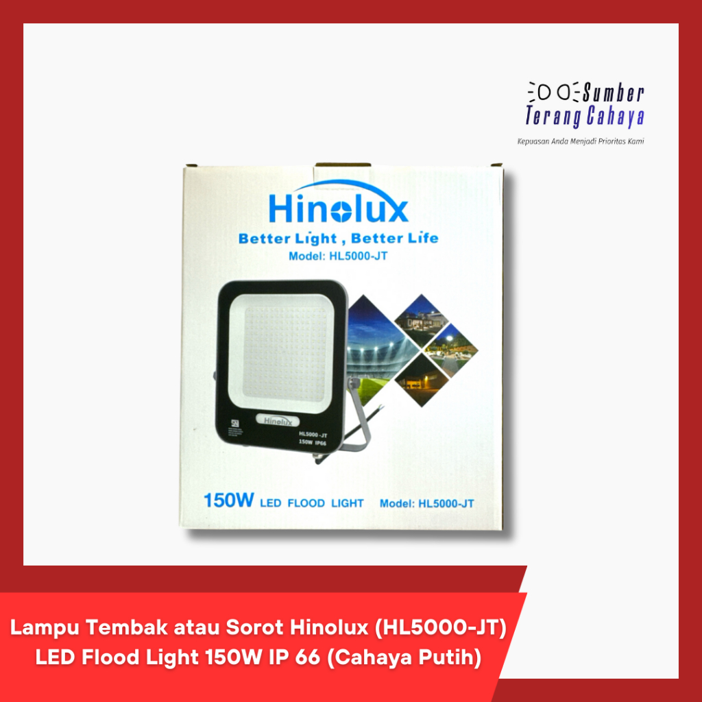 Jual Lampu Tembak atau Sorot Hinolux (HL5000-JT) LED Flood Light 30W ...