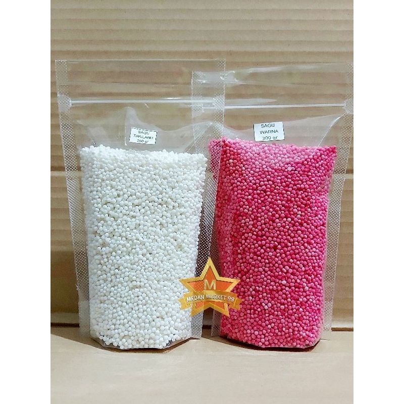 Jual SAGU MUTIARA & SAGU WARNA THAILAND 250G | SAGO SEEDS | PACAR CINA ...