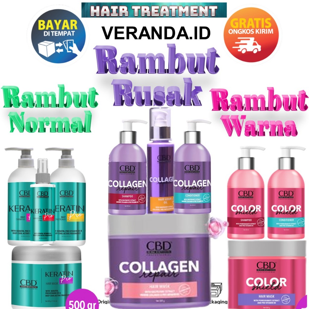 Jual Paket CBD Professional Keratin Pro Daily 250ml - FYC Color Shield ...