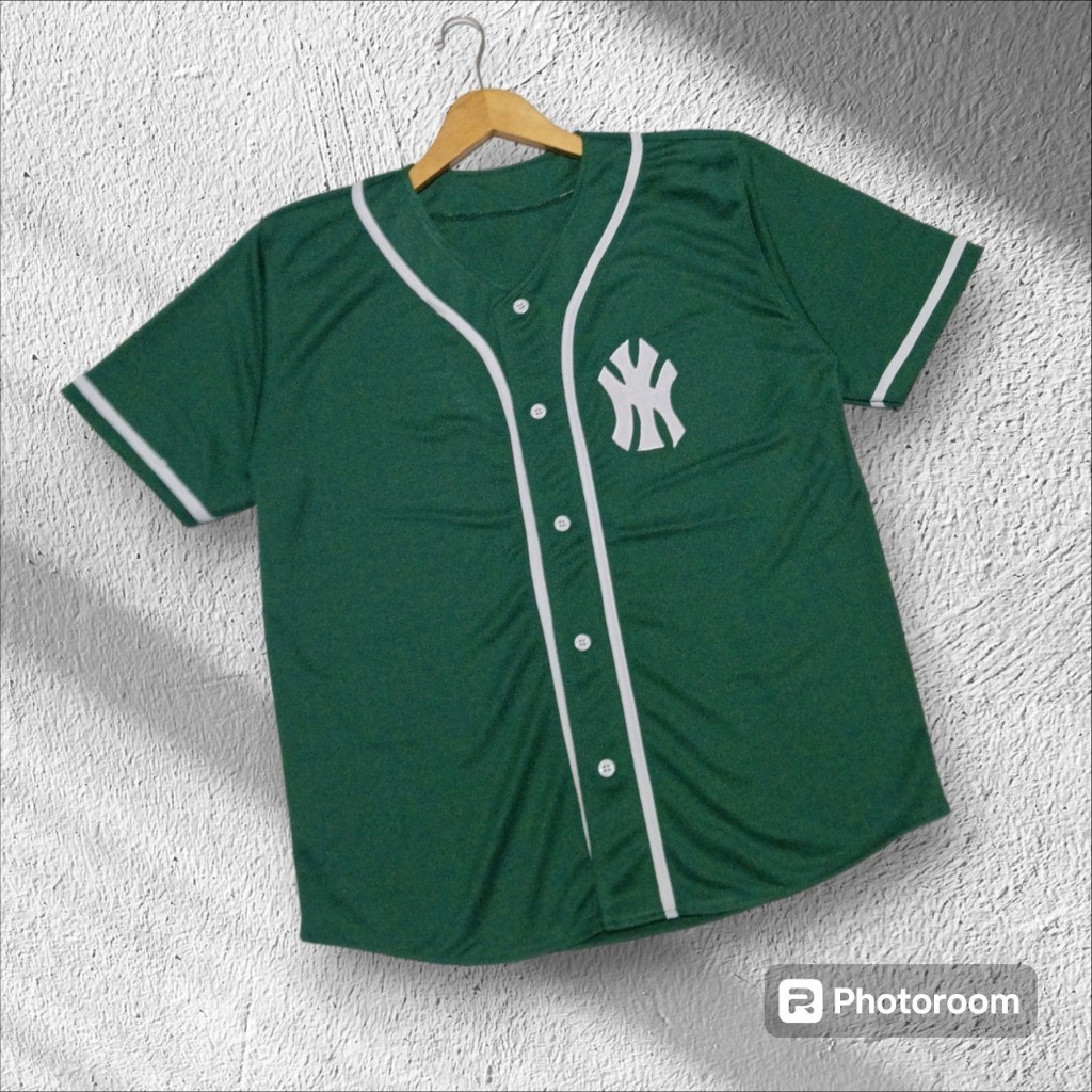 Jual kaos jersey baseball ijo botol premium / baju baseball jersey ...