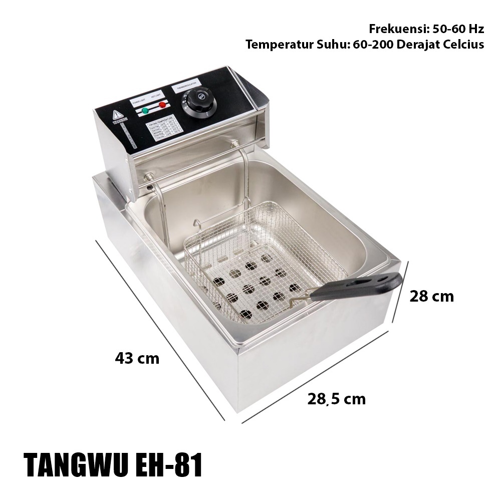 Jual DEEP FRYER wajan electric EH81 mesin Penggorengan listrik 2500w ...