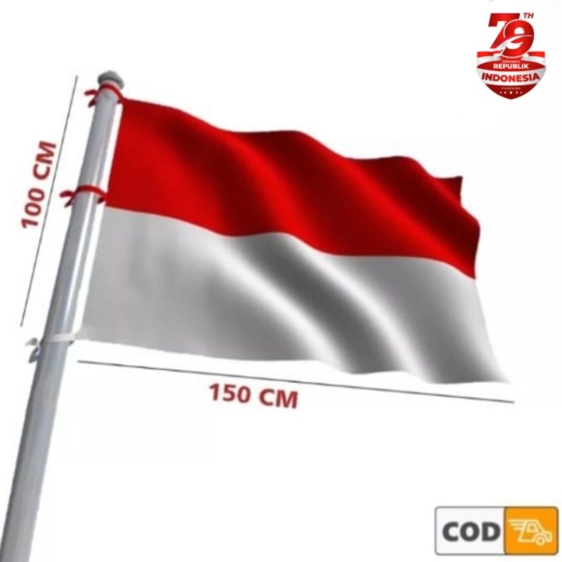 Jual bendera 150x100 bendera merah putih bendera jumbo | Shopee Indonesia