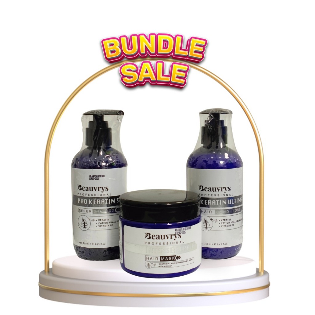 Jual Beauvrys Paket Perawatan Rambut Rusak (Keratin Shampo+Keratin ...