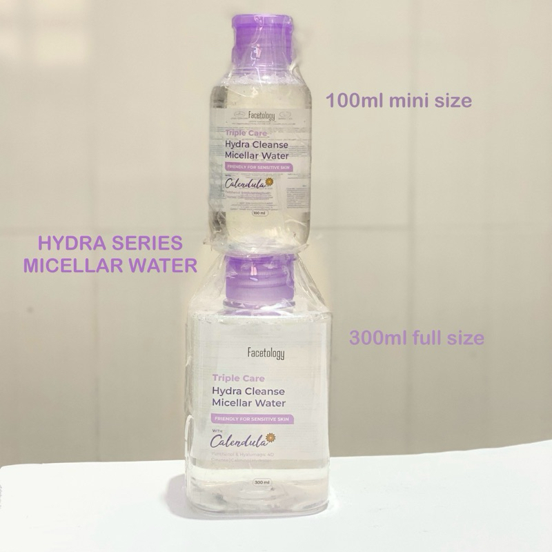 Jual (HYDRA) Facetology Triple Care Hydra Clear Micellar Water Calendula 300ml | Shopee Indonesia