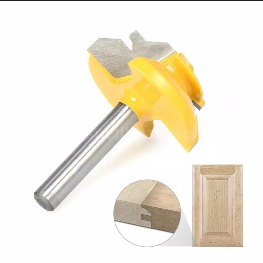 Jual Mata Profil Router Bit Sambung kayu 45 Derajat Woodworking ...