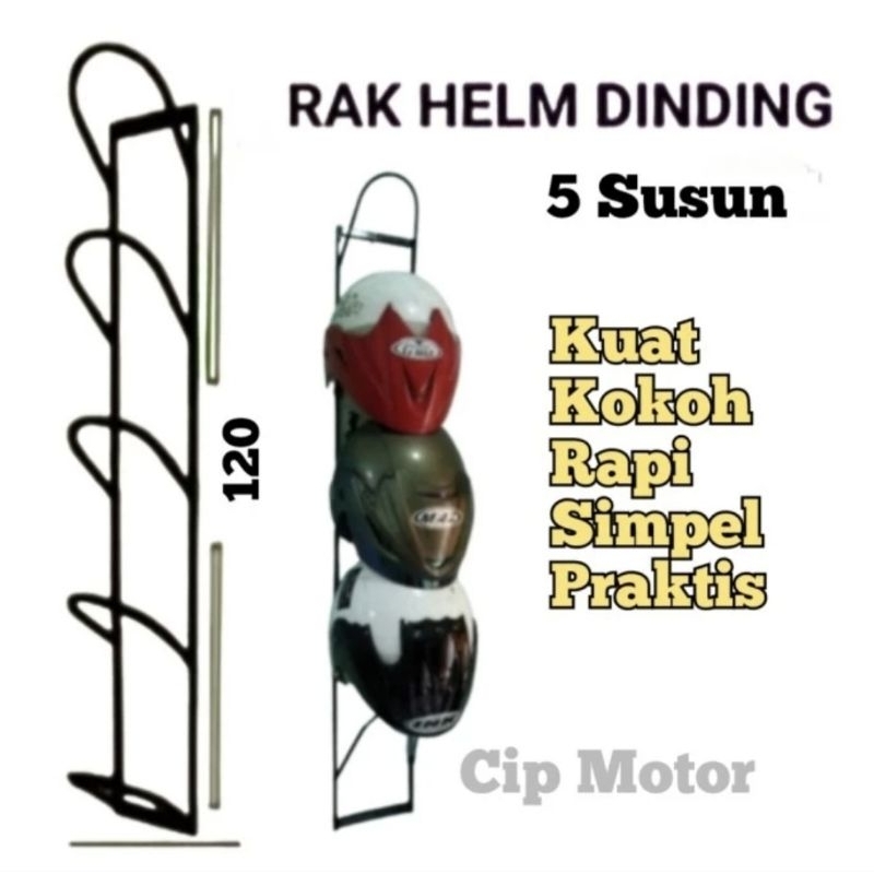 Jual Rak Helm Gantungan Helm Tempat Penyimpanan Helm | Shopee Indonesia