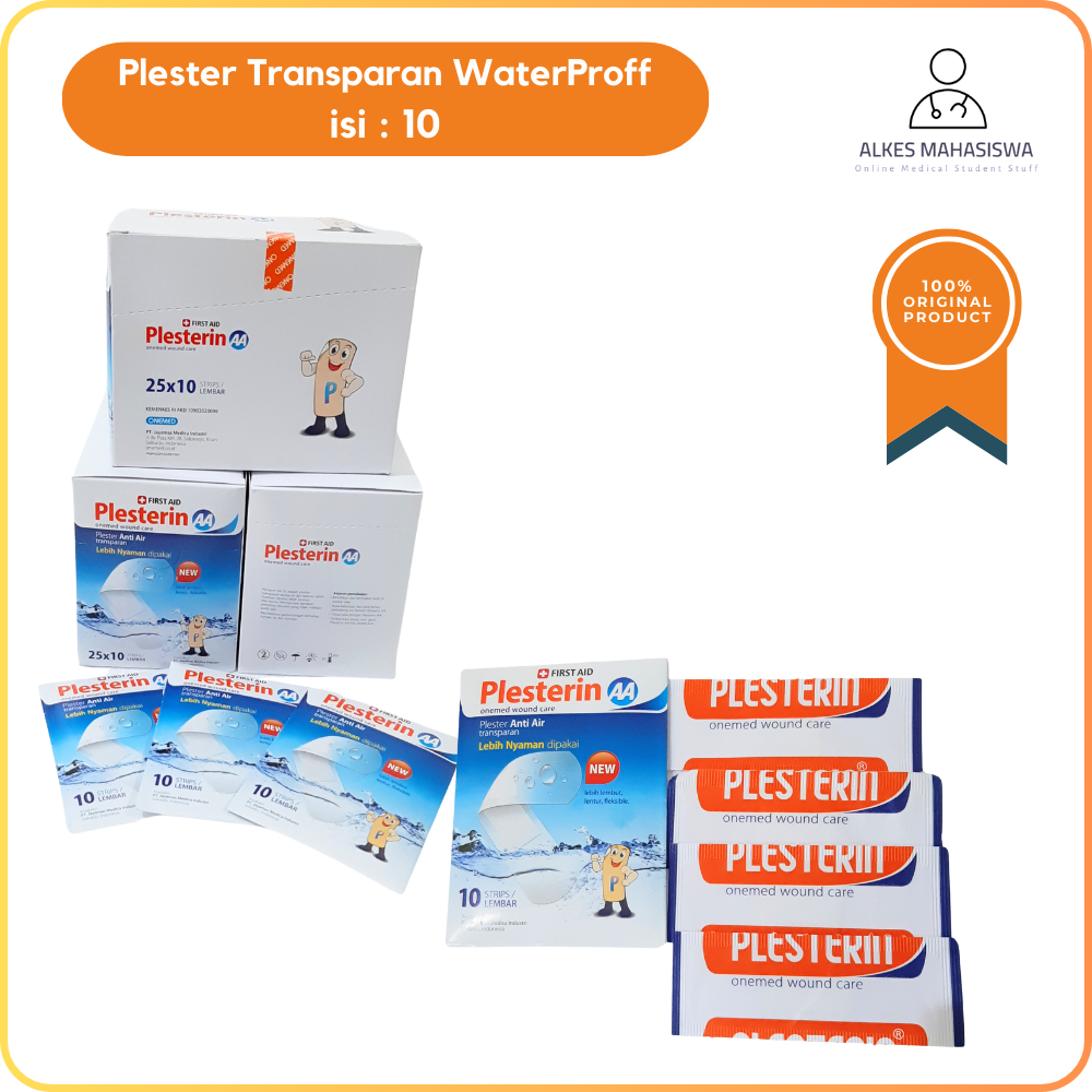 Jual Plester Anti Air Transparan Onemed ( isi 10 ) | Shopee Indonesia