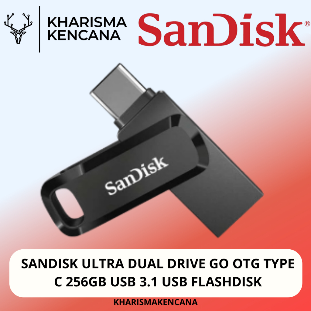 Jual SANDISK ULTRA DUAL DRIVE GO OTG TYPE C 256GB USB 3.1 USB FLASHDISK ...