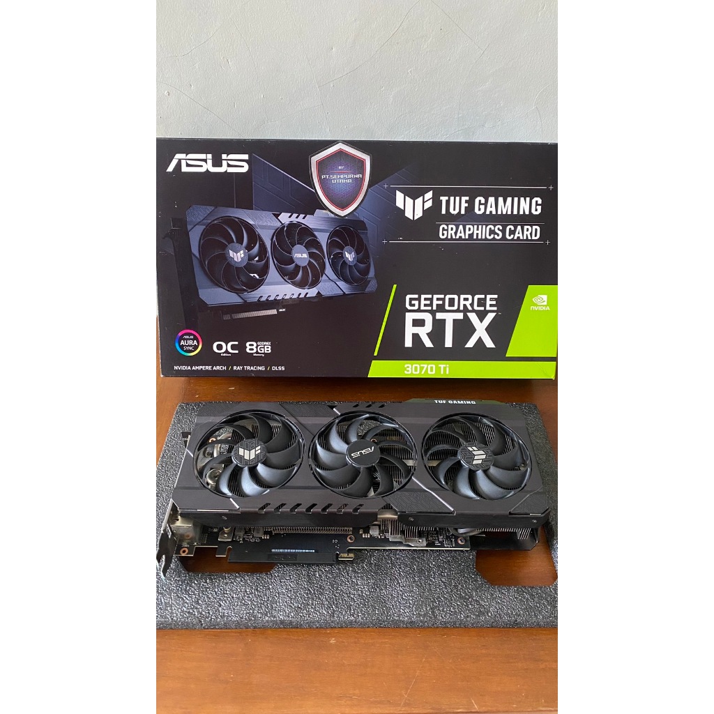 Jual VGA Asus TUF Gaming GeForce RTX 3070 Ti OC Edition Fullset Garansi Resmi Mei 2025 | Shopee ...