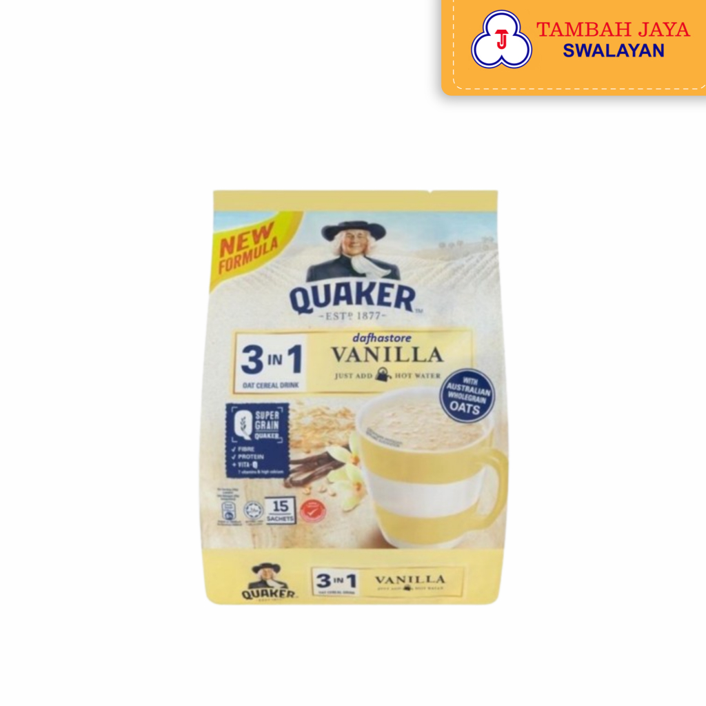 Jual Quaker Sereal Oat Rasa Vanila 3in1 224g (28gx8 sachet) | Shopee Indonesia