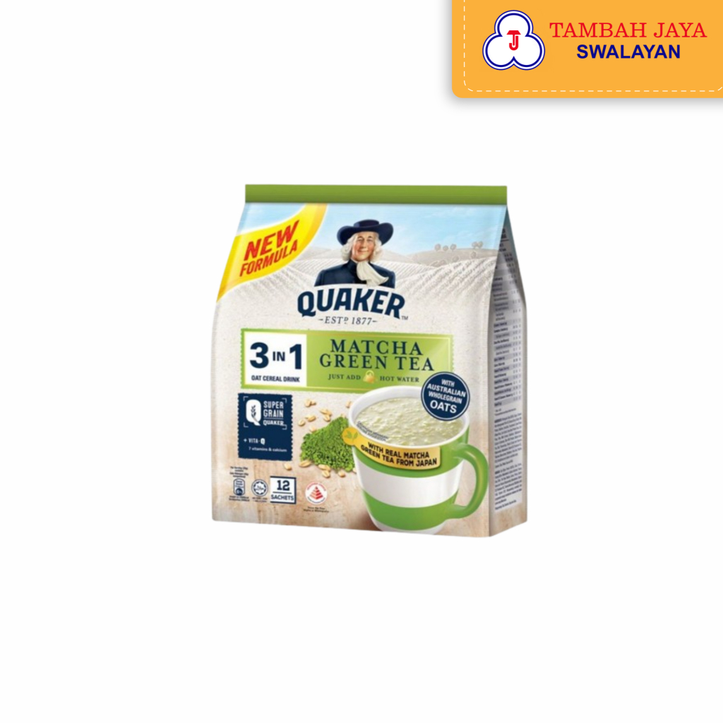 Jual Quaker Sereal Oat Rasa Matcha 3in1 224g (28gx8 sachet) | Shopee ...