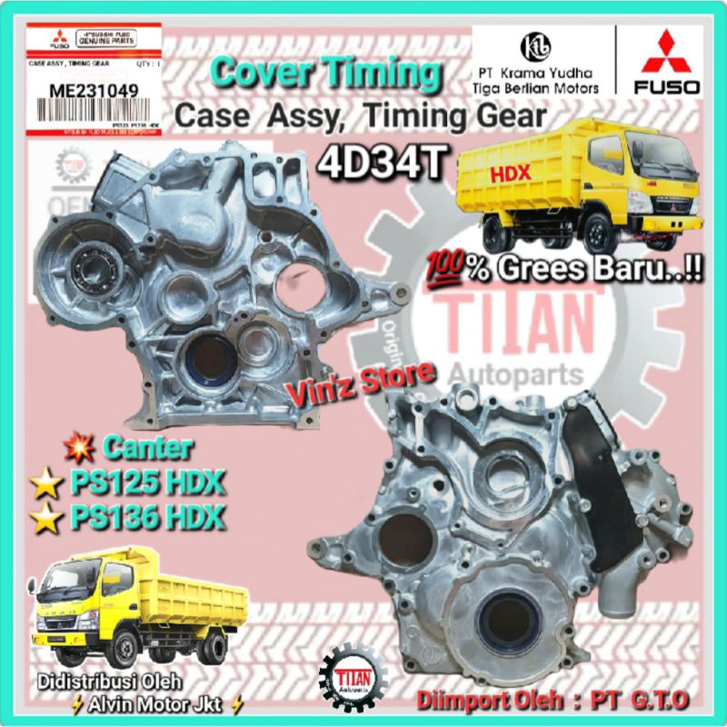 Jual COVER TIMING TUTUP GIGI TIMING MITSUBISHI CANTER PS125 PS136 HDX ...