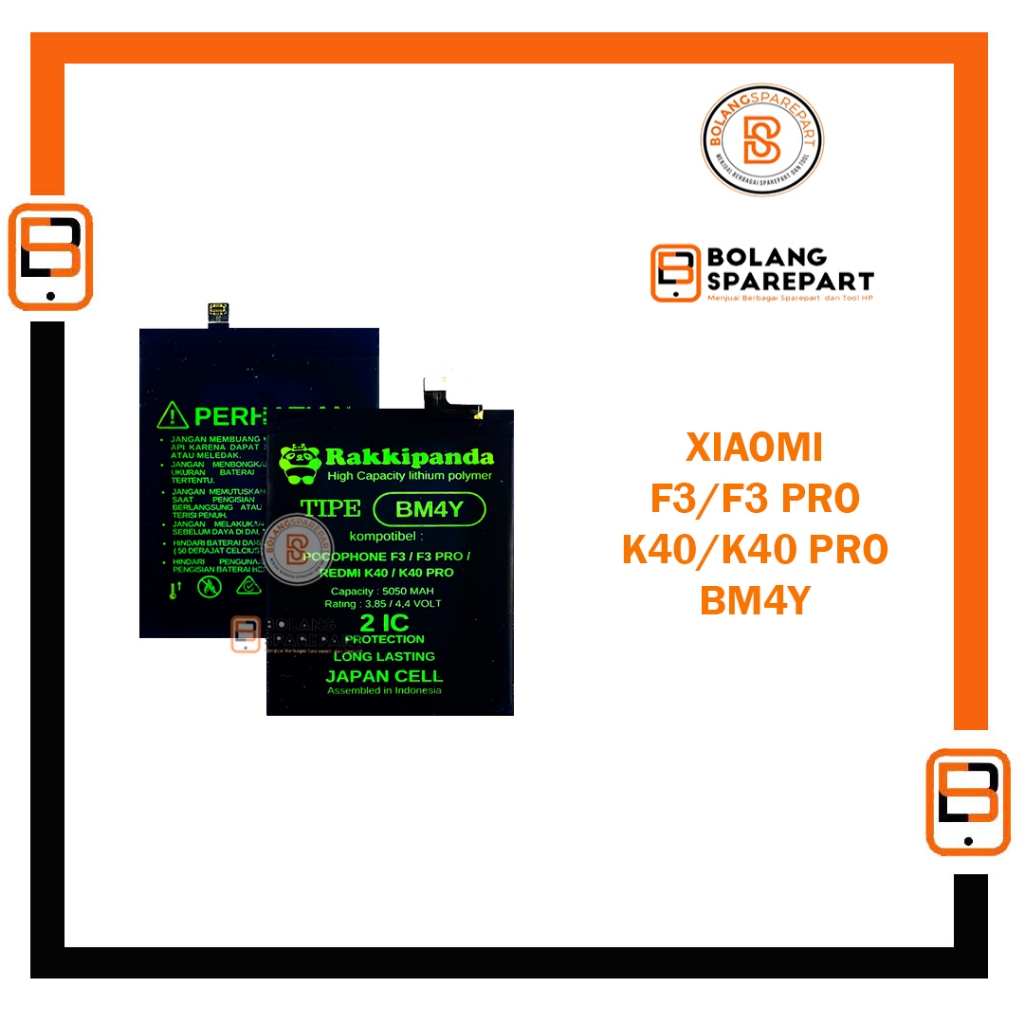 Jual BATERAI BATRE XIAOMI POCOPHONE F3 F3 PRO REDMI K40 K40 PRO BM4Y RAKKIPANDA DOUBLE IC ...