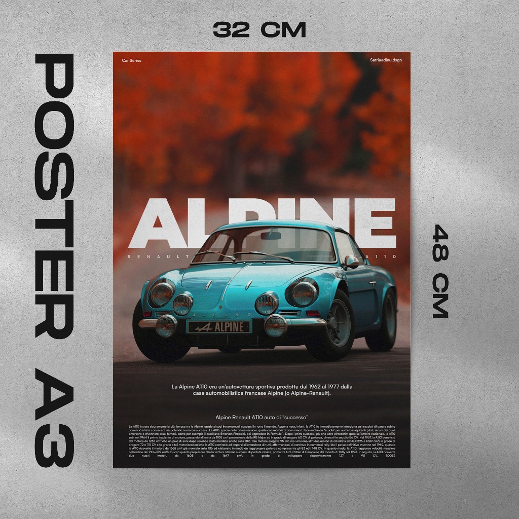 Jual Poster Mobil Aesthetic Keren A3 | Shopee Indonesia